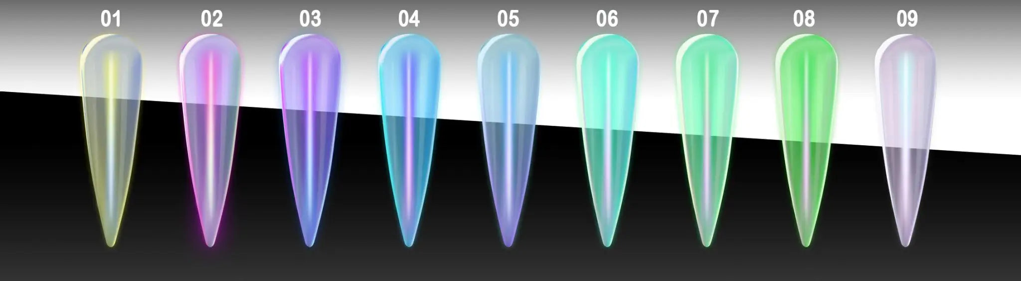 Effects - Acrylic Art Powder, Chrome Effects & Chrome Mirror Effects